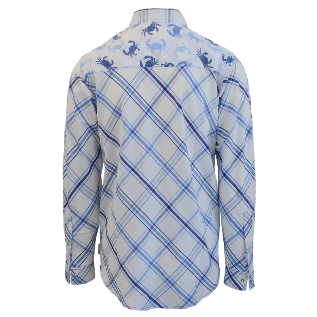 Permit Fishing Shirt - Fishing Shirt with Crabs