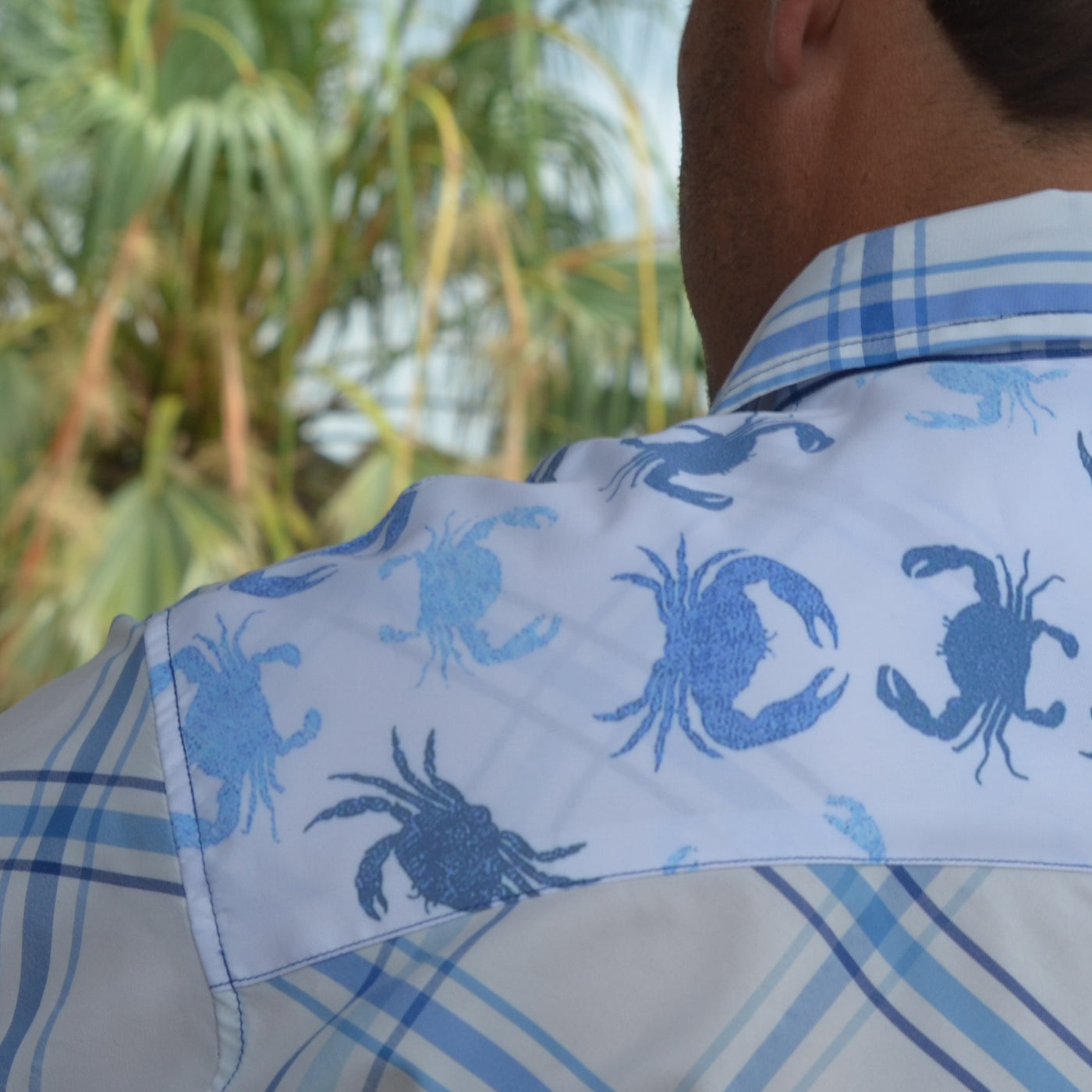 Permit Fishing Shirt - Fishing Shirt with Crabs